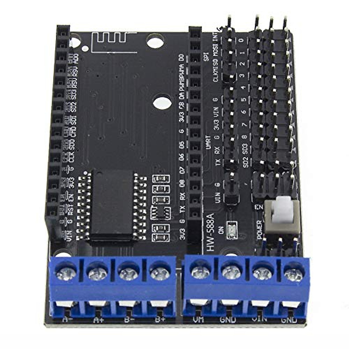 Davitu Motor Driver - ESP8266 L293D NodeMCU Motor Shield Board 2-Channel High Power H-Bridge l293d ESP-12E Drive Module For Car Remote
