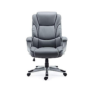 Staples 2712527 Mcallum Bonded Leather Managers Chair Gray