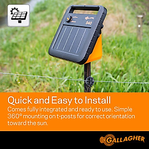 Gallagher G345404 S40 Solar Fence Charger - Quantity 1