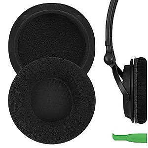 Geekria Comfort Velour Replacement Ear Pads for Sony MDR-V150 V200 V250 V300 V400 ZX300 Headphones Ear Cushions, Headset Earpads, Ear Cups Cover Repair Parts (Black)