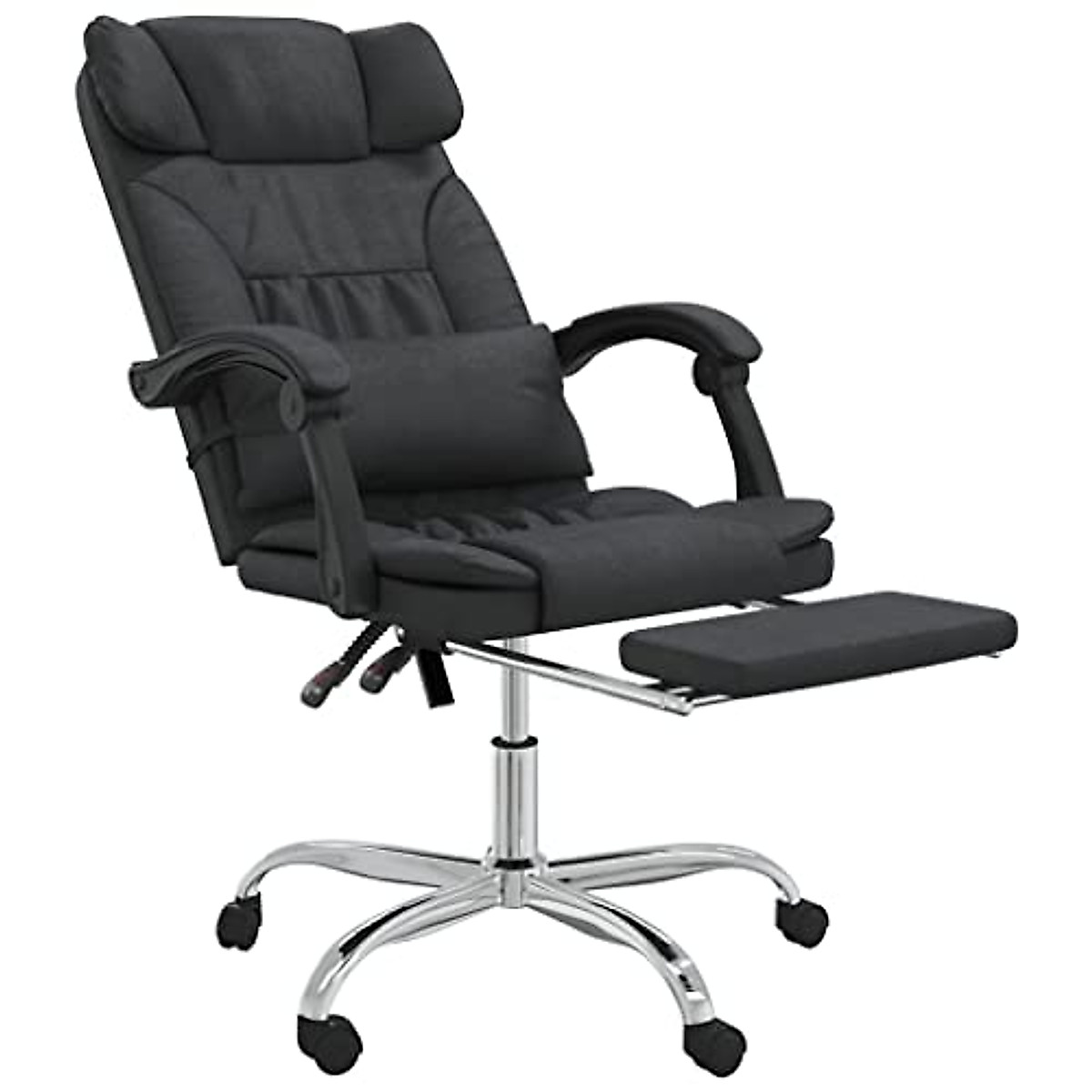 Ergonomic Office Chair, High Back Chair, Massage Reclining Office Chair Black Faux Leather Suitable for Home Office