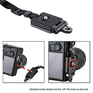 JJC Deluxe Mirrorless Camera Hand Grip Strap for Sony A7IV A7III II A7 A1 A7C A7RV IV A7RIII II A7R A7SIII II A9II A9 ZV-E1 A6600 A6500 A6400 A6300 A6100 A6000 Panasonic G7 G9 G95 G85 S5 S1 S1R & More