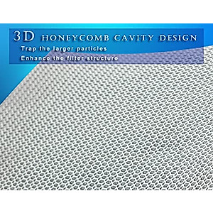 Amazinpure Super-Efficient Cut to Fit 8-Layer Filter Pads 20×16in Aquarium Filter Media Fish Tank Accessories Sponge Filter - Filter Floss for Fish Tank Filters Media and Pond(Red)