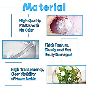 25 PCS Clear Plastic Fillable Ornaments,Transparent DIY Craft Ball,Clear DIY Christmas Ornament 5 Different Sizes for Wedding,Party,Home Decor