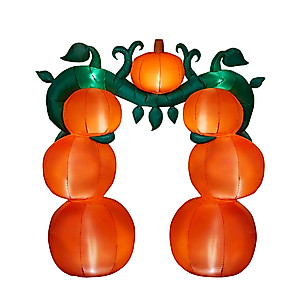 Spirit Halloween 9Ft Light-Up Jack-O'-Lantern Inflatable Archway Decoration