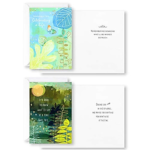 Hallmark Assorted Thinking of You, Get Well, Sympathy Cards (12 Cards with Envelopes) Nature Prints