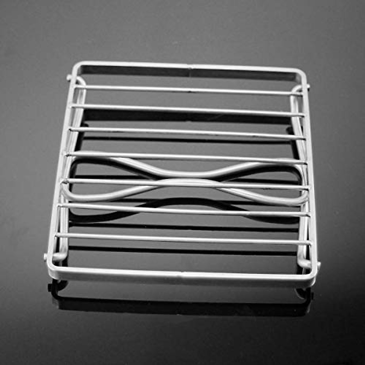 FBWSM Portable Camping Grill Mini Stainless Steel BBQ Grill Folding Compact Barbeque Grill for Picnics, Backpacking, Backyards, -17 * 15.5 * 9.5cm