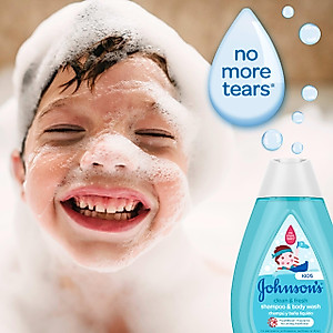 Johnson's Kids Clean & Fresh Children's Shampoo & Body Wash, Tear-Free, Paraben-, Sulfate- & Dye-Free, Hypoallergenic & Gentle on Toddlers' & Kids' Developing Hair, FreshBoost Scent, 13.6 fl. oz