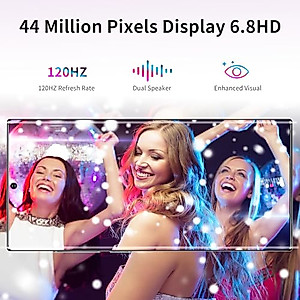 viqee S23U Cell Phone 5G Unlocked Phone,Smartphone with Tool Pen, Android 13.0 Cell Phone 6GB+256GB Full Netcom Support Dual SIM Dual Standby(Purple)