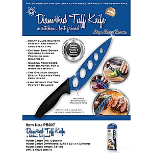 GRANITE TUFF KNIFE- Non-Stick Stainless Steel Granite Coated Blade -Chef's Knife -Kitchen Knife - Light-weight & Tough Sharp