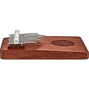 Kalimba Thumb Piano, 10 Keys — Includes Tuning Hammer and Case — For Meditation, ASMR, Sound Therapy and Yoga, 2-YEAR WARRANTY