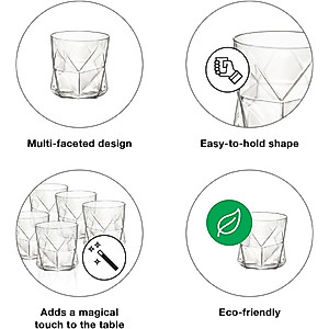 Bormioli Rocco - 234510GRB021990 Bormioli Rocco Cassiopea Rocks Glass, Clear, 11.25 oz Glassware Set