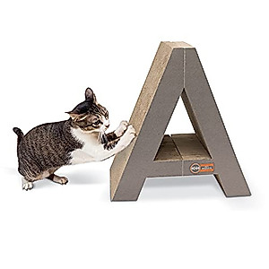 K&H Pet Products Stretch n' Scratch Cardboard Cat ScratcherToy 9” x 14” x 15”