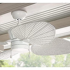 Home Decorators Collection YG618-WH Pompeo 52 in. LED Outdoor White Ceiling Fan