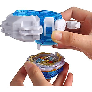 Battling Tops Burst Launcher B-184,L/R Two-Way Launcher,DB Layer System Pull-Wire Launcher (Orange)