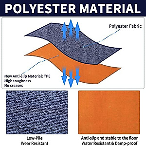 BREENHILL Chair Mat for Hard Floor 47"x27" Floor Protector Desk Area Mat for Rolling Chair