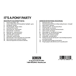 DecoPac My Little Pony Cake Topper, 3-Piece Cake Decorations with Rainbow Dash and Twilight Sparkle Ponies for Fun After the Birthday Party, 3"