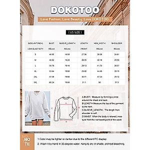Dokotoo Womens Ladies Plus Size Cotton Basic Oversized Crewneck Long Tunic Sweatshirts for Women Long Sleeve Comfy Cozy Winter Fleece Pullover 2023 Fall Tops Casual Loose Fit Tees Shirts White M