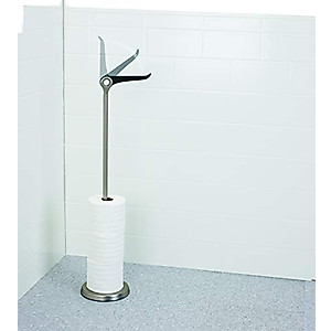 Umbra 023320-410 Tucan Toilet Paper Stand with Reserve, Nickel