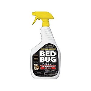 HARRIS White Label Bed Bug Killer, Liquid Spray with Odorless and Non-Staining Extended Residual Kill Formula (32oz)