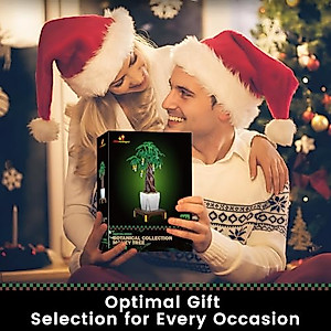 JMBricklayer Bonsai Tree Building Set for Adults 20008 - DIY Unique Money Tree Building Toy, Succulent Plants Flowers Botanical Collection Model for Room Office Decor - Gifts Idea for Boys Girls 14+