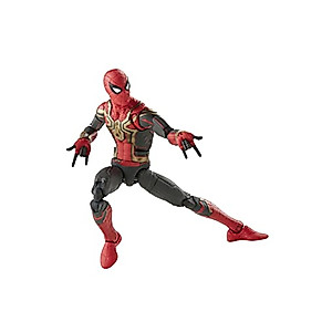 Spider-Man Marvel Legends Series Integrated Suit 6-inch Collectible Action Figure Toy, 2 Accessories