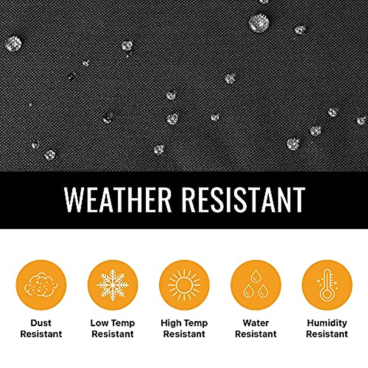 KHOMO GEAR - Heavy Duty Log Rack Cover - 4 Feet - Panther Series - Black