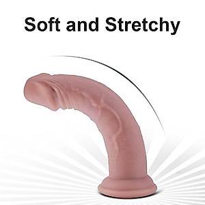 Realistic Dildos Training Set, 3 Sizes(Small Big Large) Anal Plug, G-spot and P-spot for Women, Ballless Design, Suction Cup Silicone Dildo and Hands-Free Life Like Play Fun for Beginners to Advanced