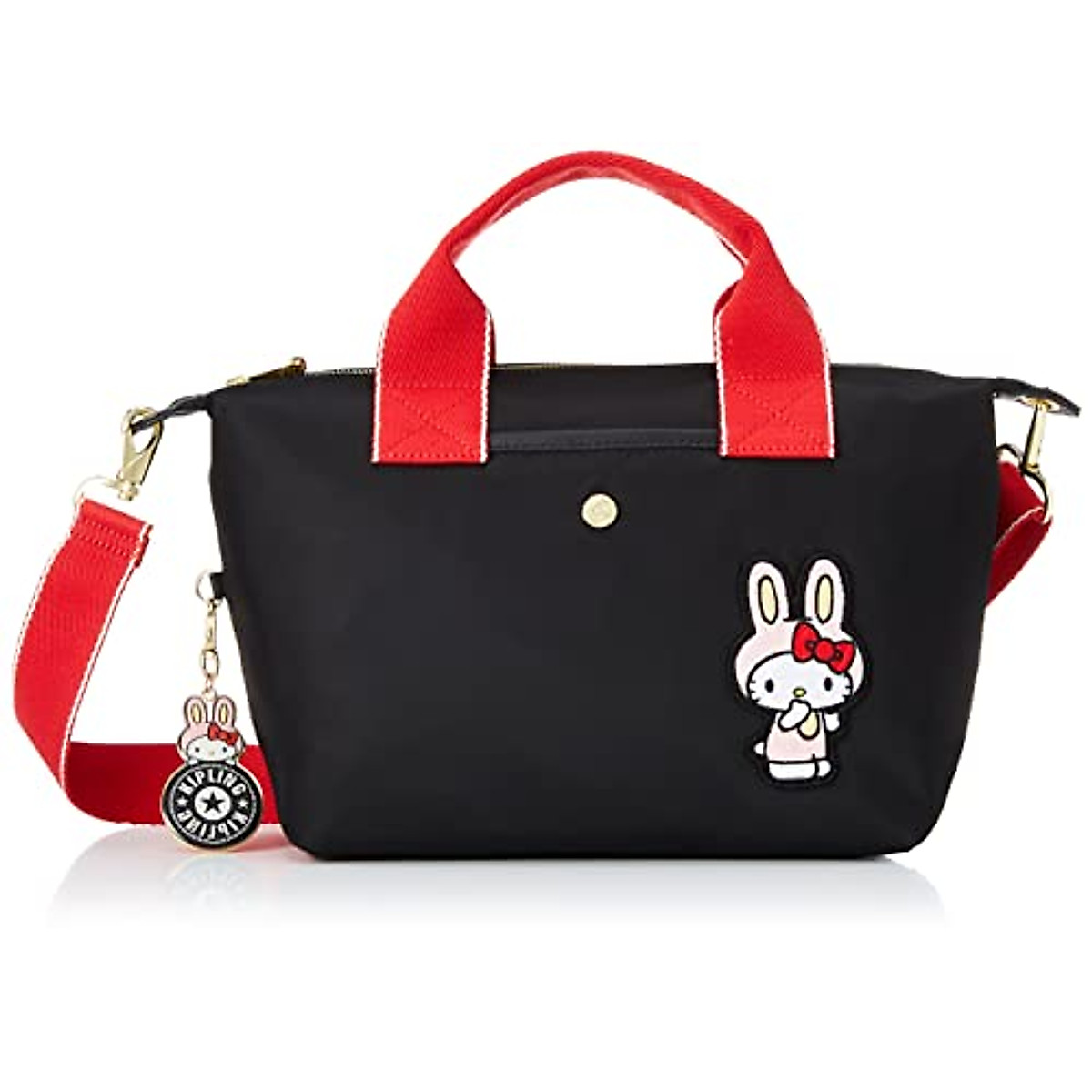 Kipling KI31097KB Official Kipling X Hello KITTY KALA MINI Rabbit, Black