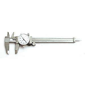 HFS (R) 0-6“ Stainless Steel 4 Way Dial Caliper .001" Shock Proof