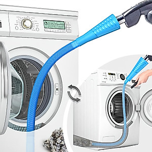 Sealegend 2 PCS Dryer Vent Cleaner Kit Vacuum Hose Attachment,Washer and Dryer Lint Remover, Dryer Cleaning Tools Hoses with Adapter