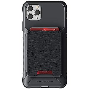 Ghostek EXEC Wallet Phone Case iPhone 11 Pro Max Card Holder Works with Magnetic Car Vent Mounts and Easily Detachable for Wireless Charging Designed for 2019 Apple iPhone 11 Pro Max (6.5inch) (Black)