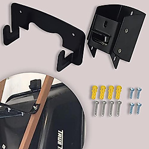 Wheelbarrow Hanger Holder - Wall Mounted Bracket, Garage Organizer Holder Storage Bracket for Most Wheelbarrows, with mounting Hardware Holds Most cart Weights - Effective Space Saving