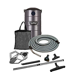 VacuMaid GV50PRO Wall Mounted Garage and Car Vacuum with 50 ft. Hose and Tools.
