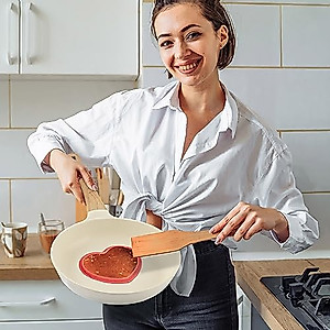 Pots and Pans Set Nonstick - YIIFEEO 3 Piece Granite Kitchen Cookware Sets 8" Non stick Frying Pan and 1.5 Qt Sauce Pan with Lid, Induction Cookware, Small Non Toxic Pans for Cooking Pasta Pot Gifts