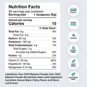 humanN SuperBeets Black Cherry Powder & N.O. Indicator Test Strips