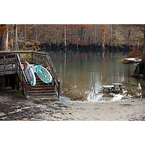 Drift Aero Inflatable Stand Up Paddle Board - SUP Paddle Board & Accessories, Including Pump, Paddle, and More - Native Floral, Adult, 10'8"