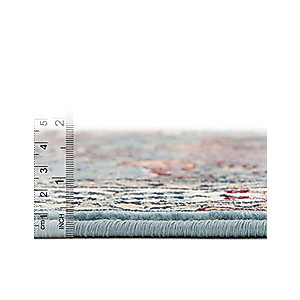 Unique Loom Narenj Collection Area Rug - Bristol (10' Square, Blue/Beige)