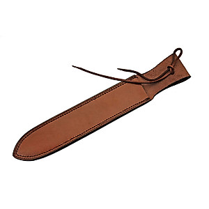 SZCO SUPPLIES 16" Brown Genuine Leather Dagger/Knife Sheath