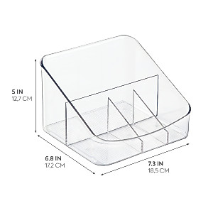 iDesign Linus Coffee Holder, 6-7/8" x 7-1/2" x 5", 4 Section