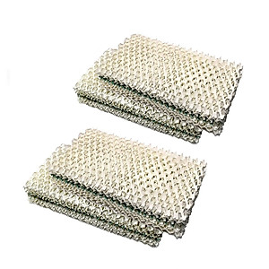 HQRP 4-Pack Wick Filter Replacement for Idylis 828413B002 Compatible with IHUM-10-140 / I HUM 10 140 4-Gallon Humidifier