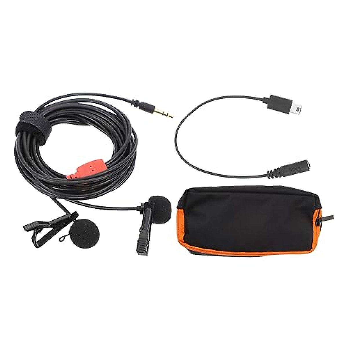 LIGHTAOTAO One for Two Microphones USB Lapel mic lavalier mic Podcasting Microphone Lapel mic for Phone Recording Microphone Phone Microphones Collar mic Smartphone mic Speaker PVC Wireless