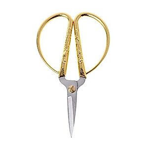 Carved Gold Dragon Tone Metal Handle Bonsai Scissors Stainless Steel Bonsai Scissor Hand Tools Cutting Tools for Kitchen and HOM