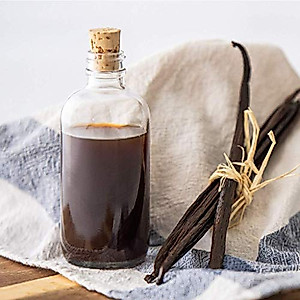 16 oz Pure Vanilla Extract - 100% Real Vanilla Extract - Made from Grade B Vanilla Beans - For Cooking, Drinks & Desserts - 100% Vegan, Sugar Free & Kosher - Non-GMO & Gluten-Free - Native Vanilla