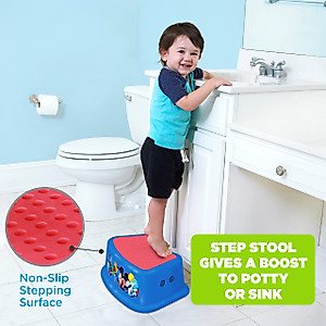 Disney Mickey Mouse 3 Pc Must Have Potty Training Set - Potty Training Seat, Step Stool for Kids, Finger Puppets