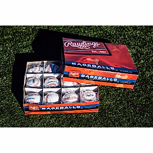 Rawlings | NFHS NOCSAE High School Game Baseballs | R100-H2 | Game/Practice Use | 12 Count