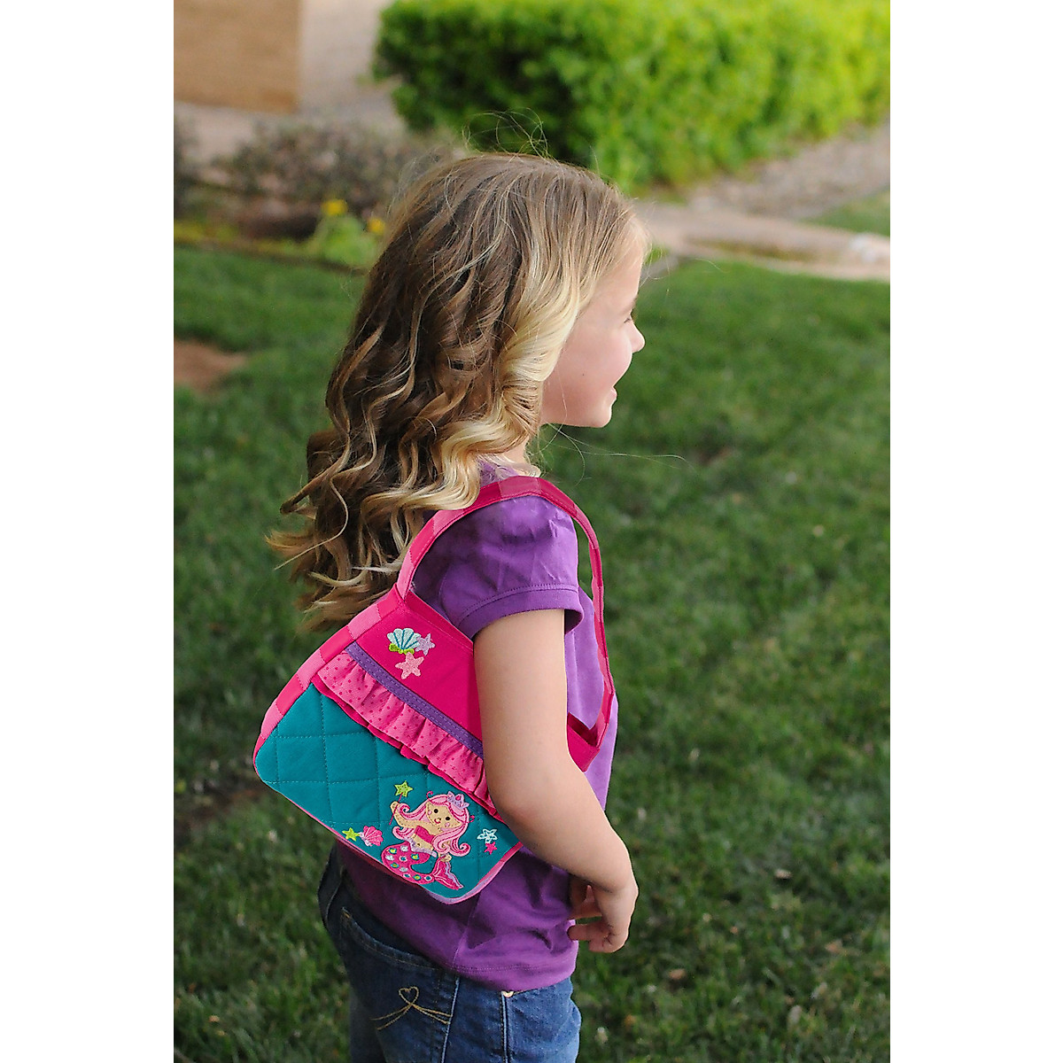 Stephen Joseph Girls Quilted Mermaid Purse and Wallet
