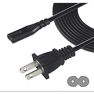 PowerHOOD AC Power Cord Compatible with Sony PS3 Slim / PS4 Slim PlayStation 4 / PS5, Xbox Series S, Xbox Series X, Xbox One S/X Game Console Power Supply Cable Replacement