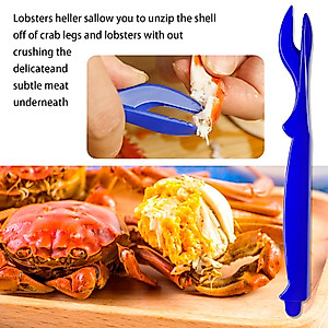 6Pcs Crab Legs Crackers, Crackers Picks Tools Crab Crackers and Tools for Lobster Crab Crayfish, Easy Opener Shellfish Picks Knife, Seafood Tools
