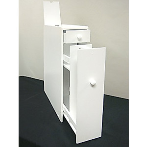 Proman Products Bathroom Floor Cabinet Wood in Pure White (Model: ZLMN46001)